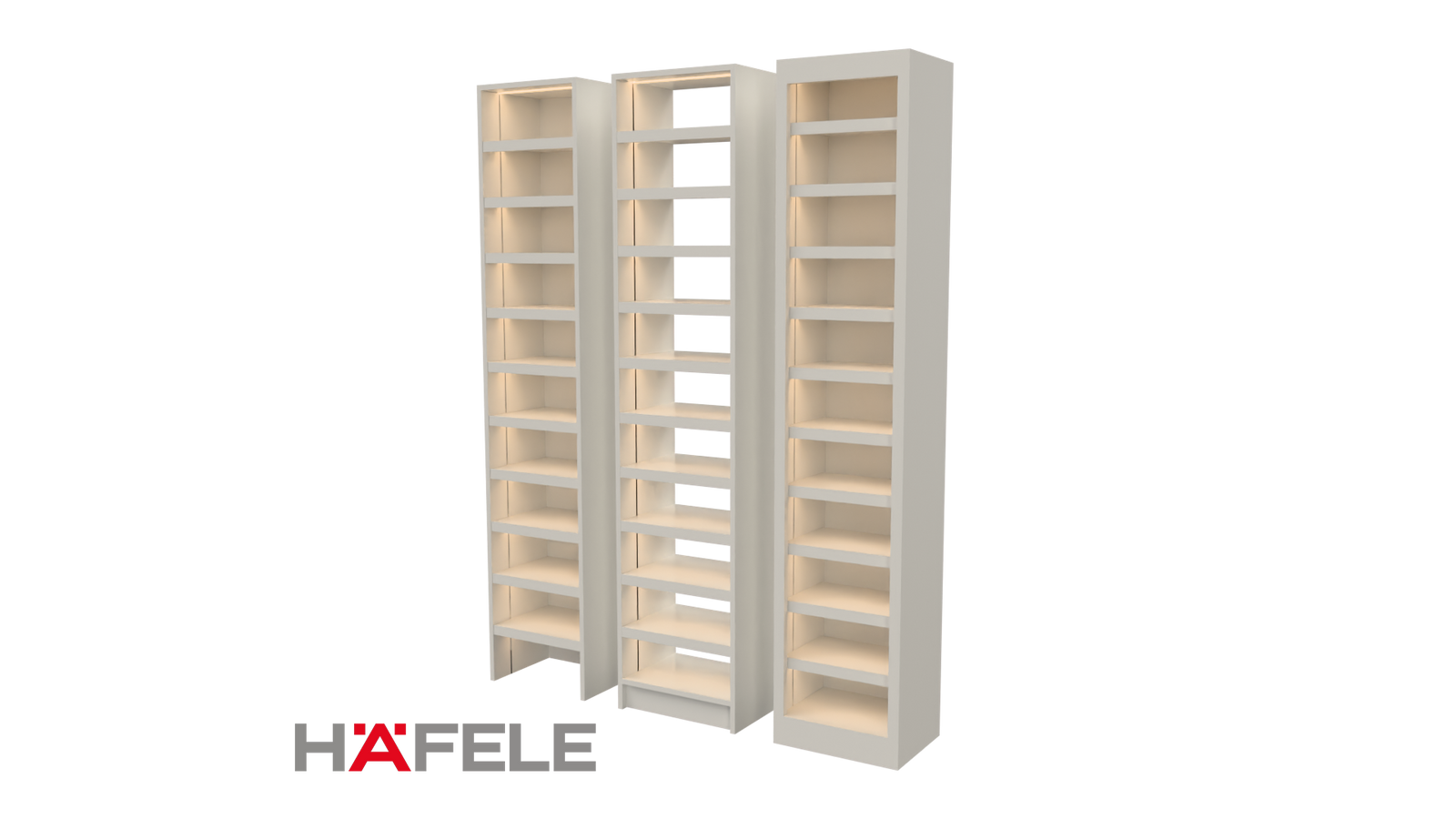 Hafele | Adjustable Shelf Lighting System