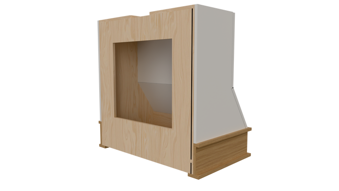 Range Hood | Stepped Taper MDF Door